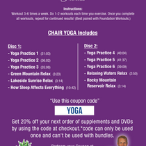 Chair Yoga DVD For Seniors | Grow Young Fitness Shop